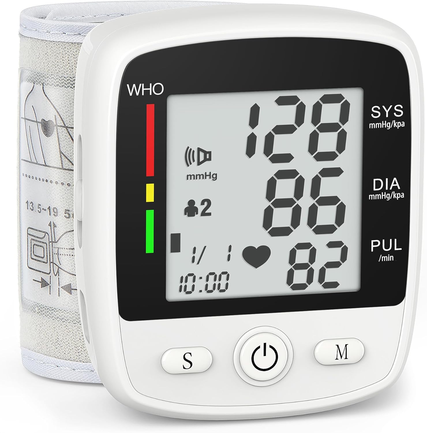 Amazon.com: Blood Pressure Monitor Digital Wrist BP Machine Automatic ...