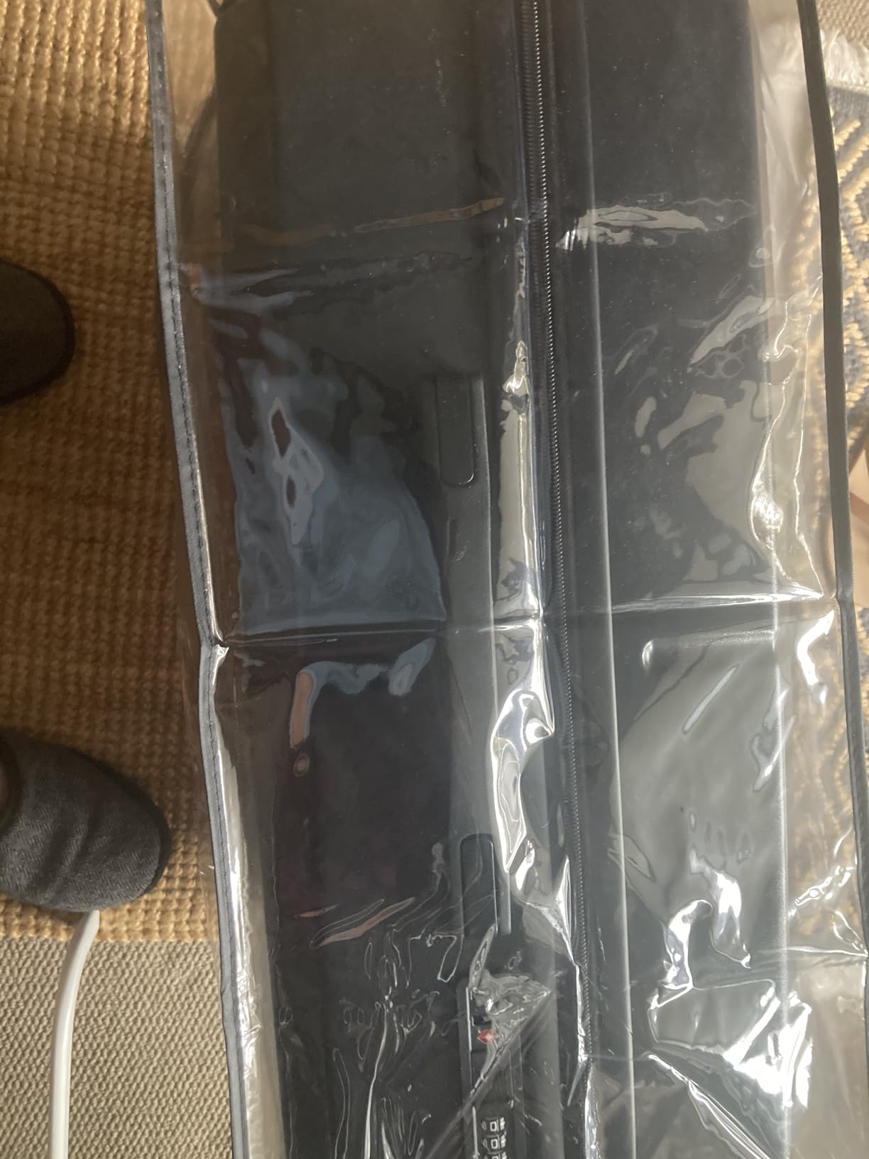 1PC Clear PVC Travel Suitcase Cover Protectors,Clear PVC Luggage Cover ...