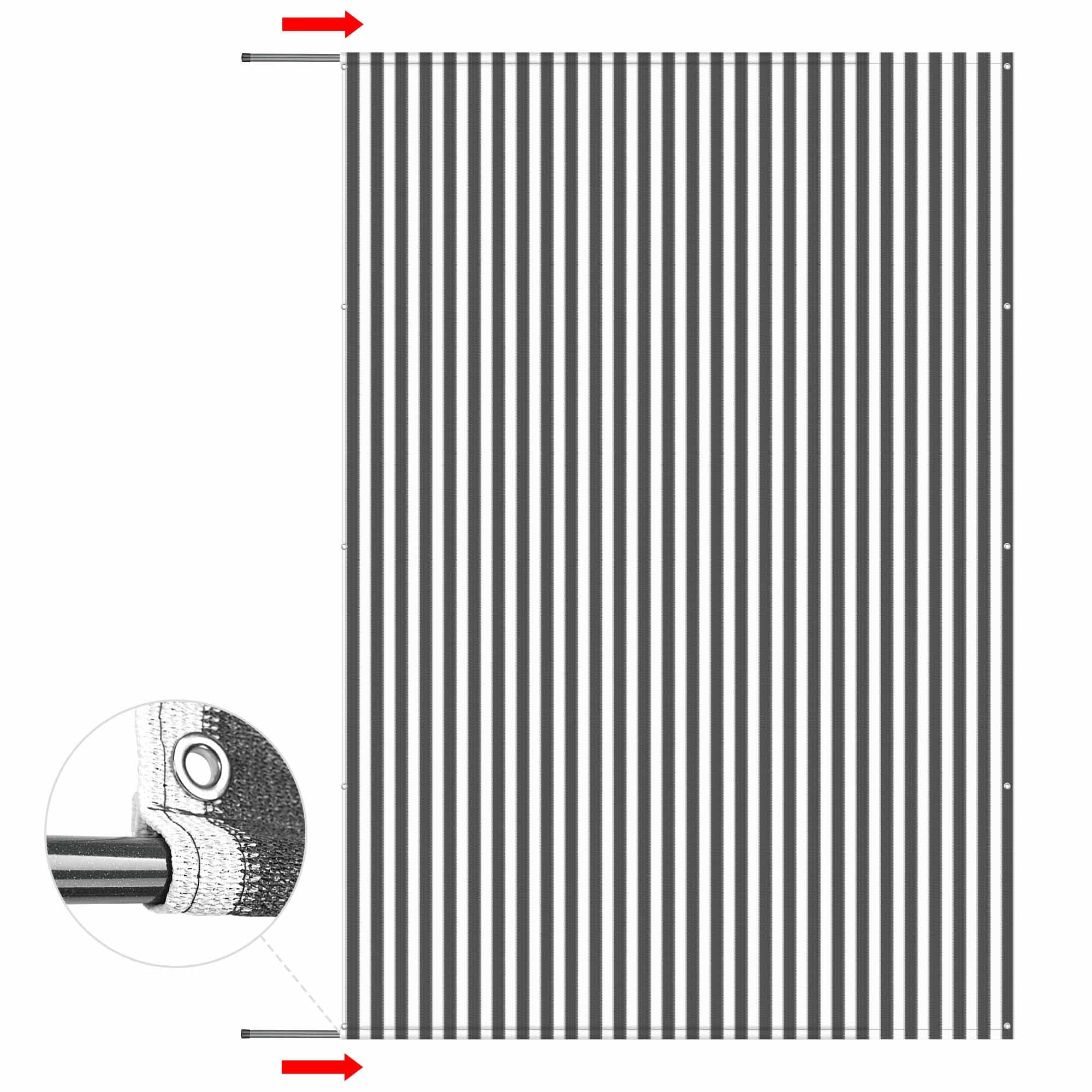 Snapklik.com : 8x10 Ft Universal Pergola Canopy Replacement Cover Sun ...