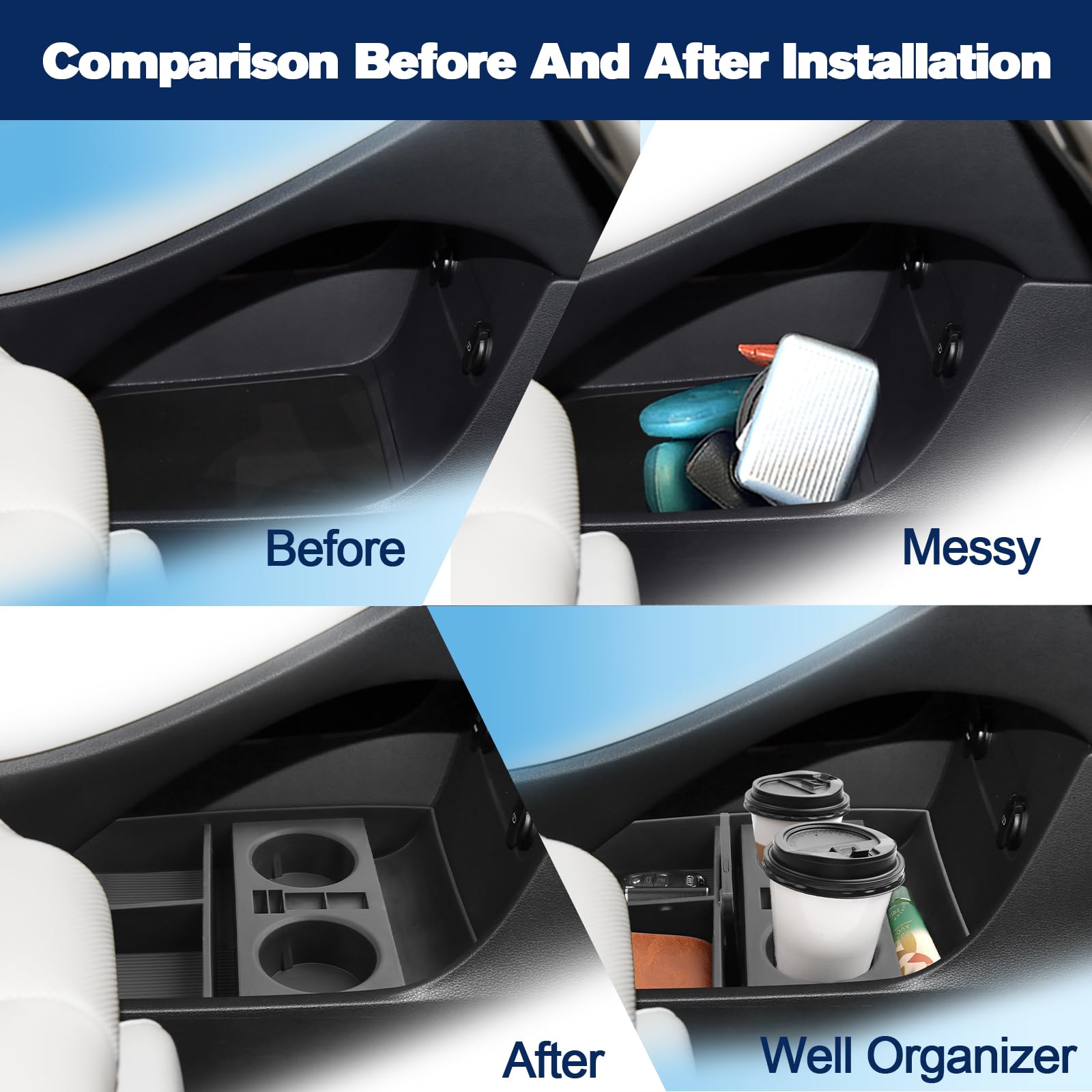 Snapklik.com : 2024 Hyundai Palisade Lower Console Organizer 2023 2024 ...