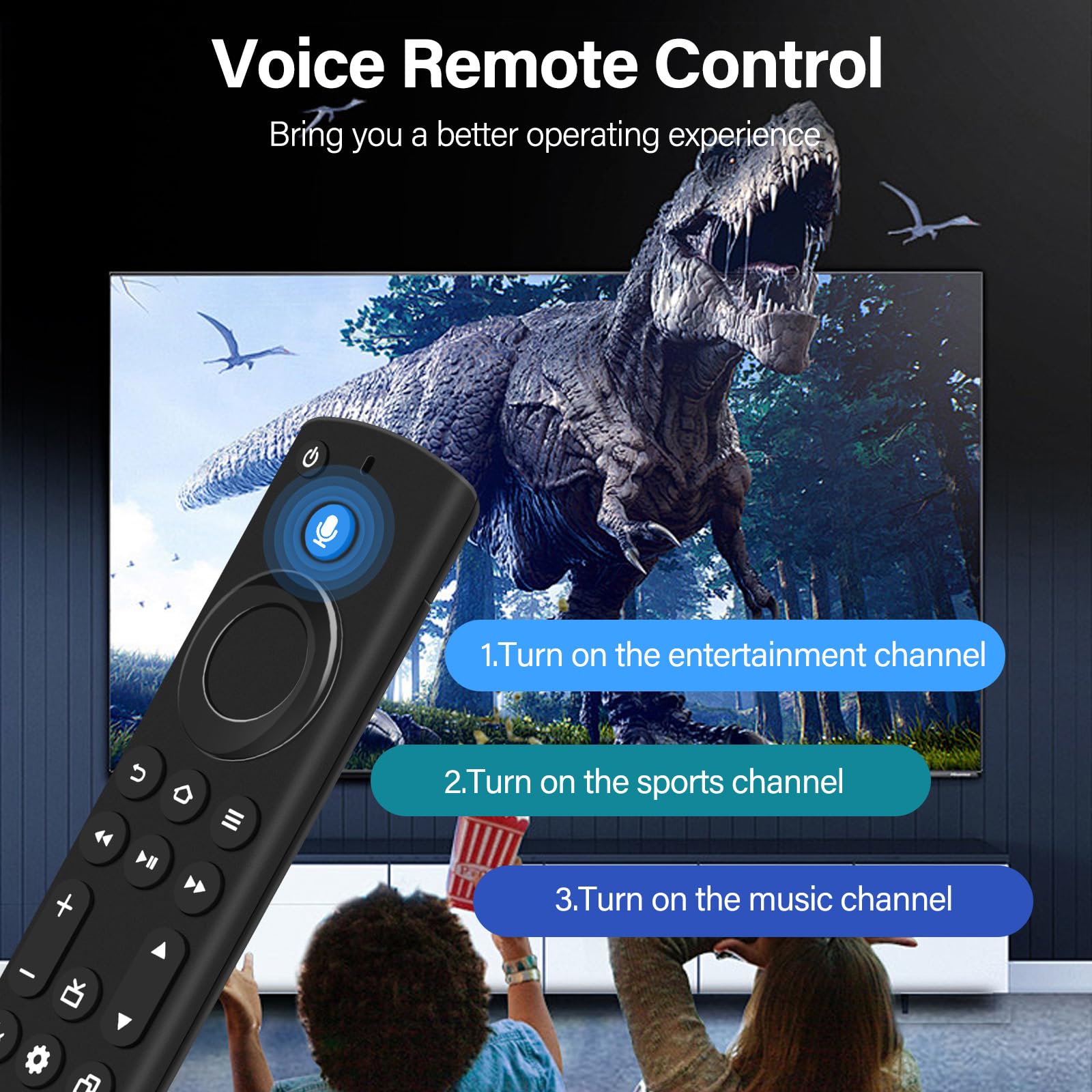 Replacement Voice Remote Control for AMZ Smart TV Cube(1st Gen, 2nd Gen ...