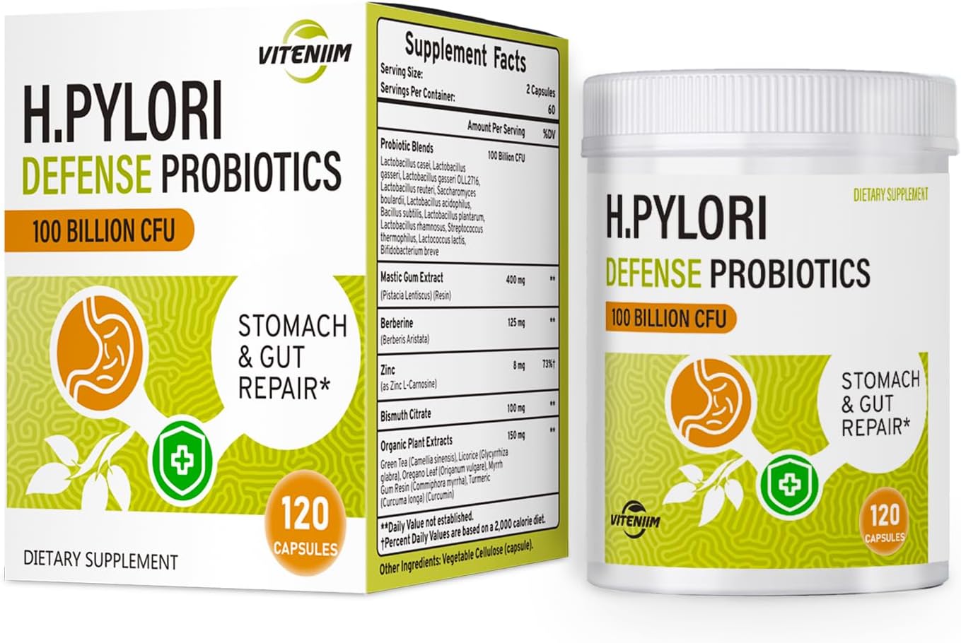 Amazon.com: Helicobacter Pylori Defense Probiotics – Formulated with ...