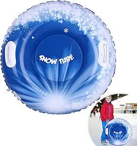 Inflatable Snow Tube Sledge Tube Winter Snow Sled Large Snow Tube for ...