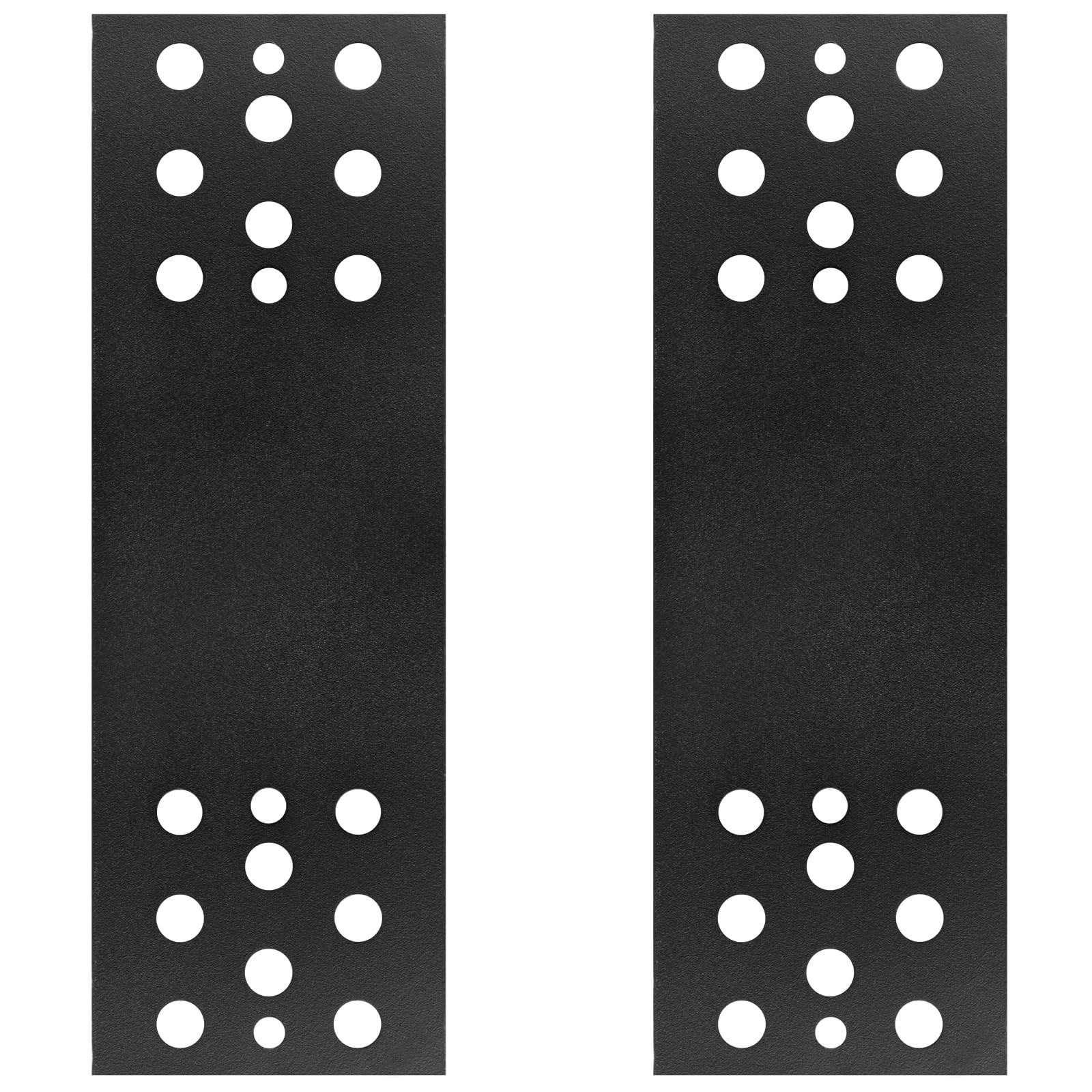 Amazon.com: eoere 2 PCS 12" x 4" Black Heavy Duty Solid Flat Straight ...