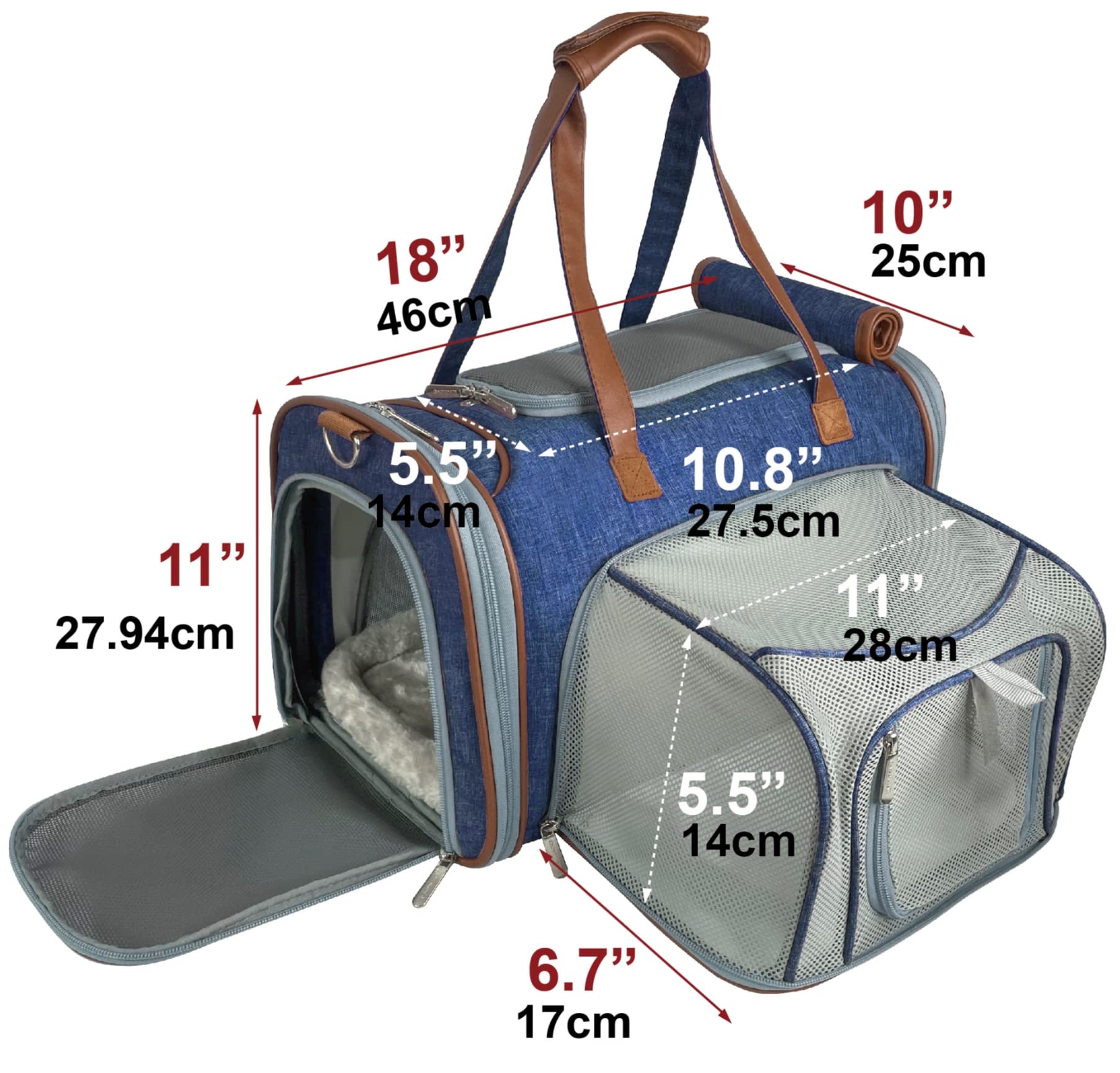 Mr. Peanut's Expandable Airline Approved Soft Sided Pet Carrier at ...