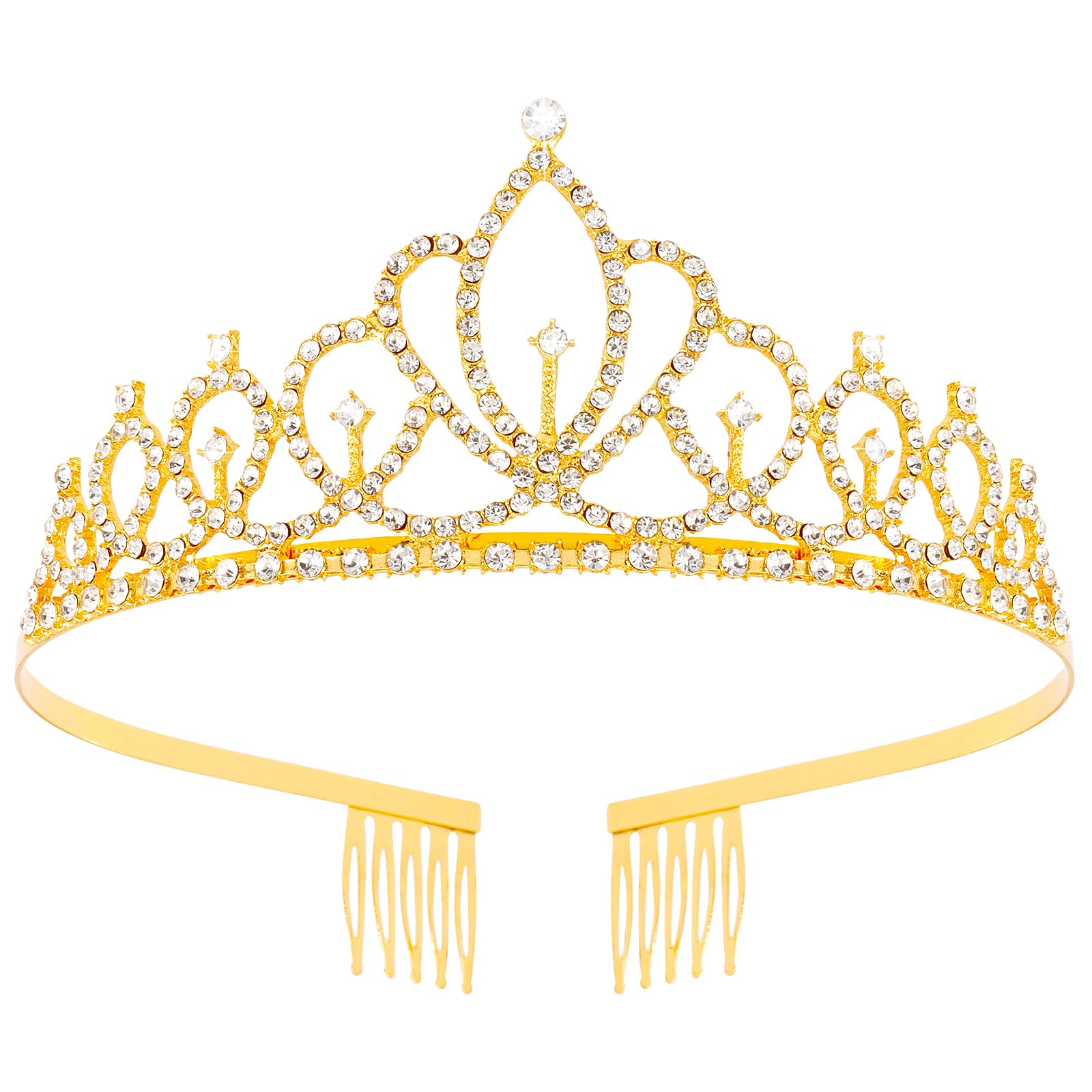 Amazon.com : Tihebax Tiaras for Women Girls Gold Princess Crowns for ...
