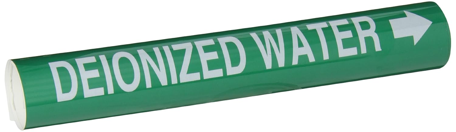 Brady 5671-I High Performance - Wrap Around Pipe Marker, B-689, White ...