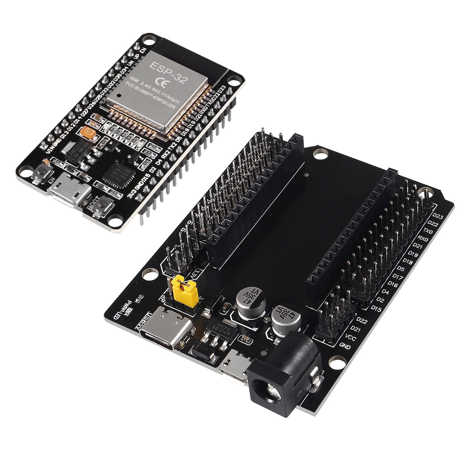 Snapklik.com : 3 Set ESP32 ESP-32S WiFi Development Board NodeMCU ESP-WROOM-32 Microcontroller