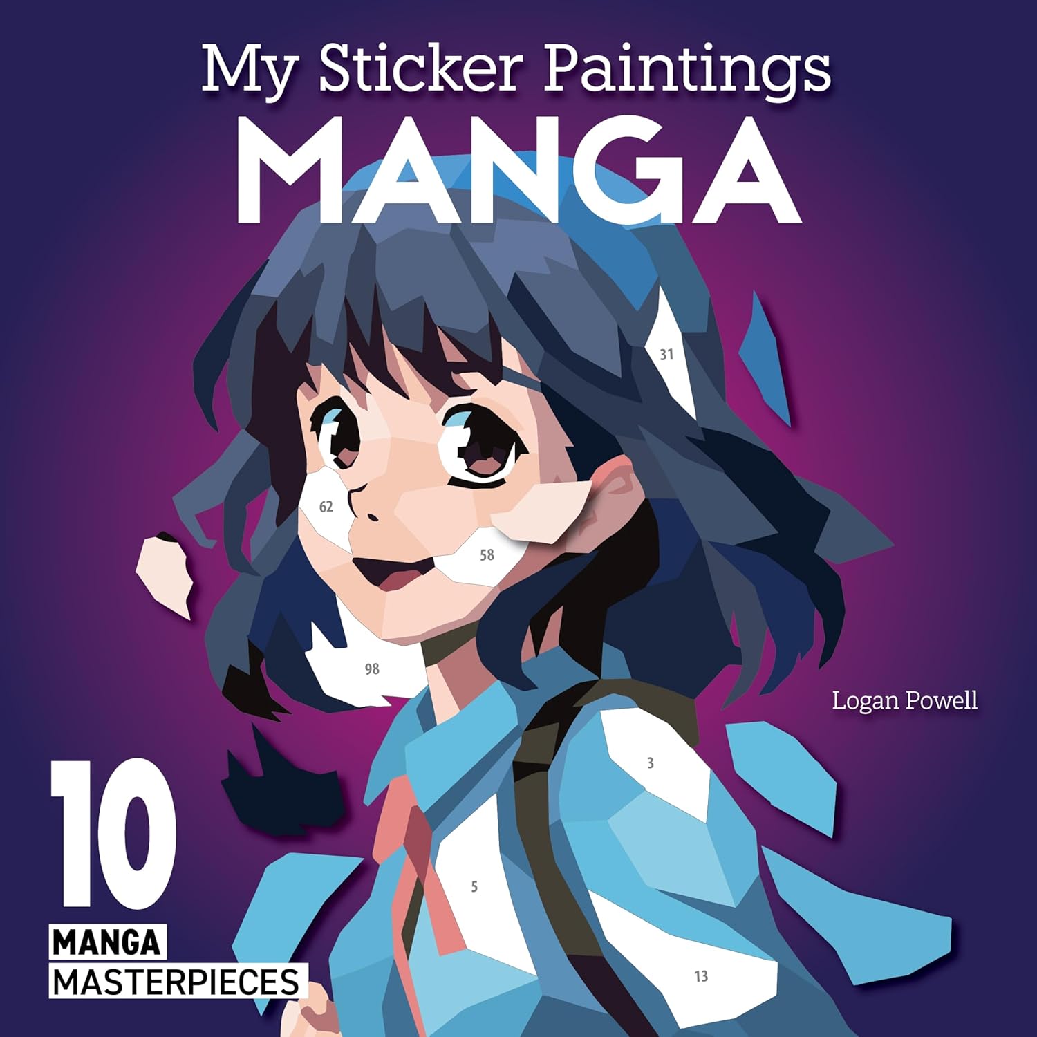 Amazon | My Sticker Paintings: Manga: 10 Magnificent Masterpieces ...