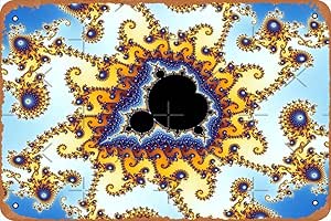 Amazon.com: Mandelbrot Set Poster Metal Sign Retro Home Decorative ...