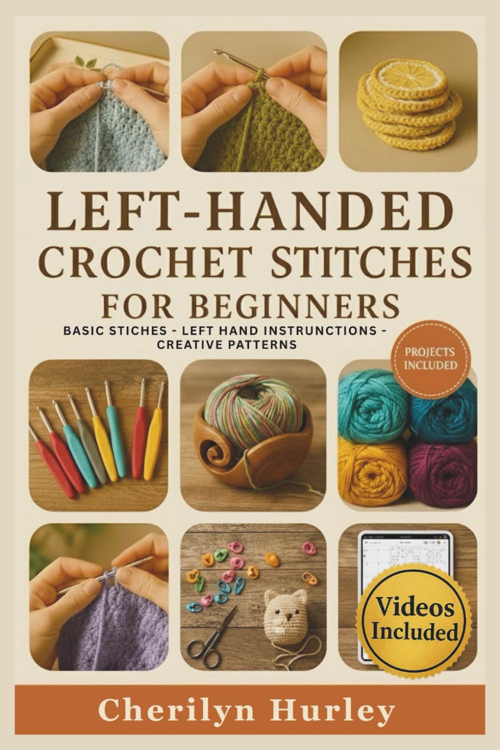 Left-Handed Crochet Stitches For Beginners: A Visual Step-by-Step Guide ...