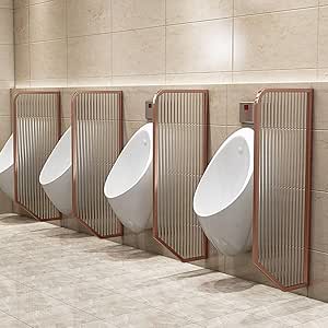Amazon.com: Stainless Steel Men's Urinal Privacy Baffle, Wall-Mounted Men Urinal Privacy Screen ...