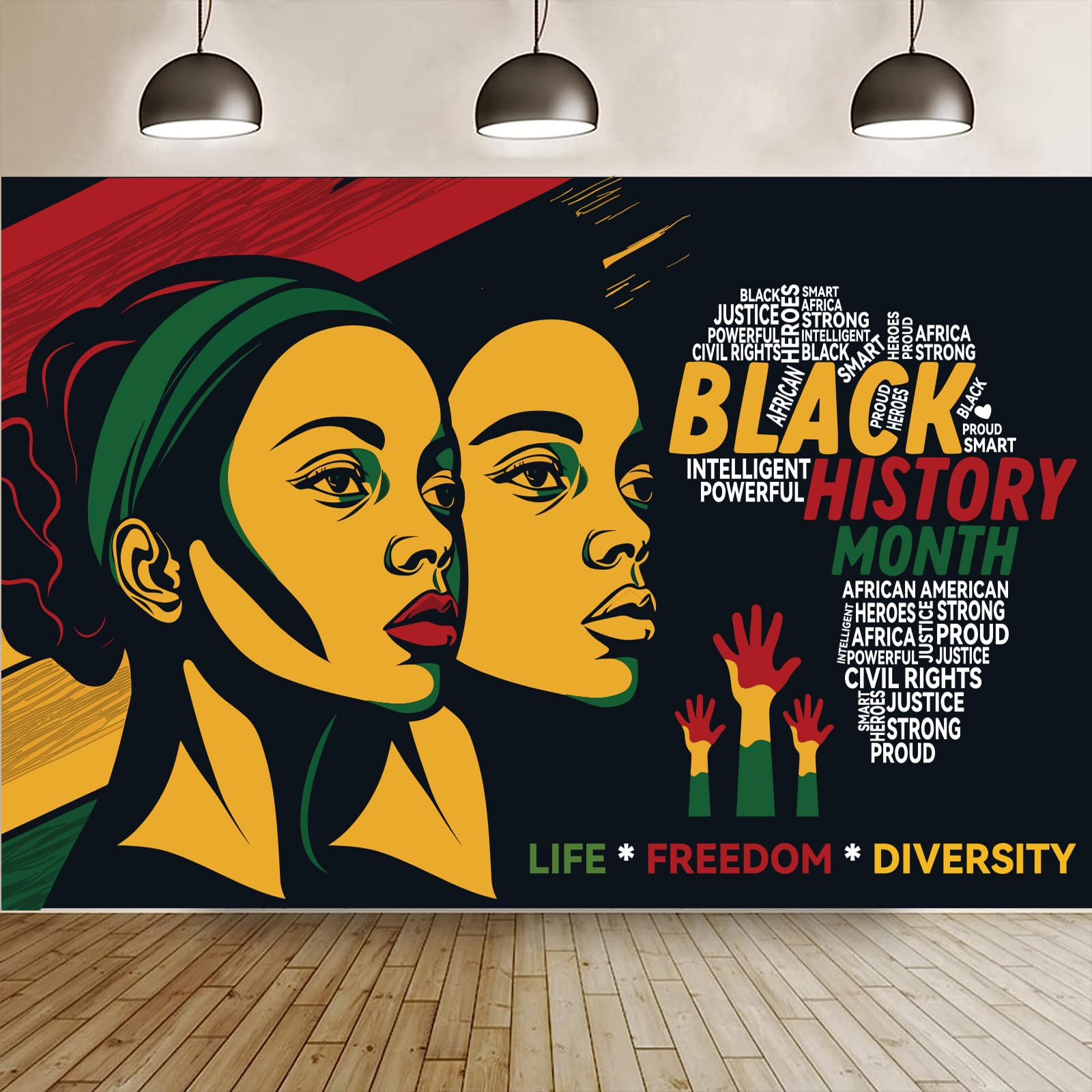 Amazon.com: Black History Month Backdrop Banner African Black Cultural ...