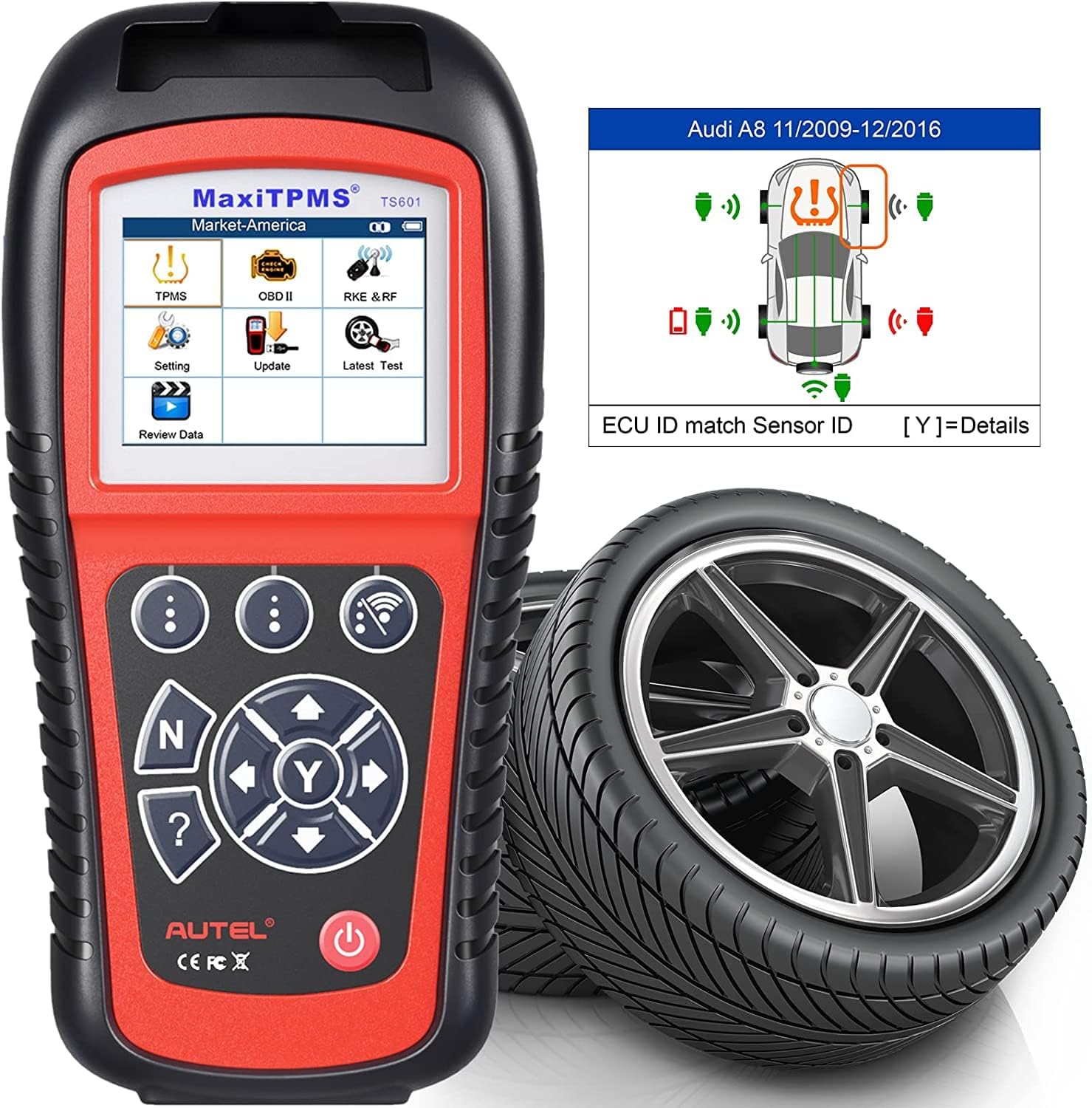 Autel TS601 TPMS Relearn Tool, TPMS Programming Tool Upgrade of Autel ...