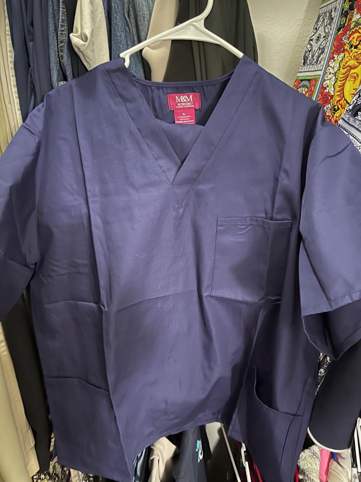 Amazon.com: M&M Scrubs Men's Scrub Set Medical Scrub Tops and Pants ...