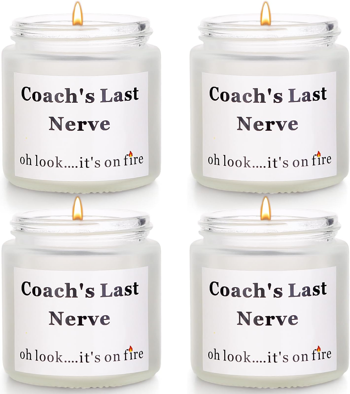 Amazon.com: Risnoae Coach Gifts - Coach’s Last Nerve Candle - Baseball ...