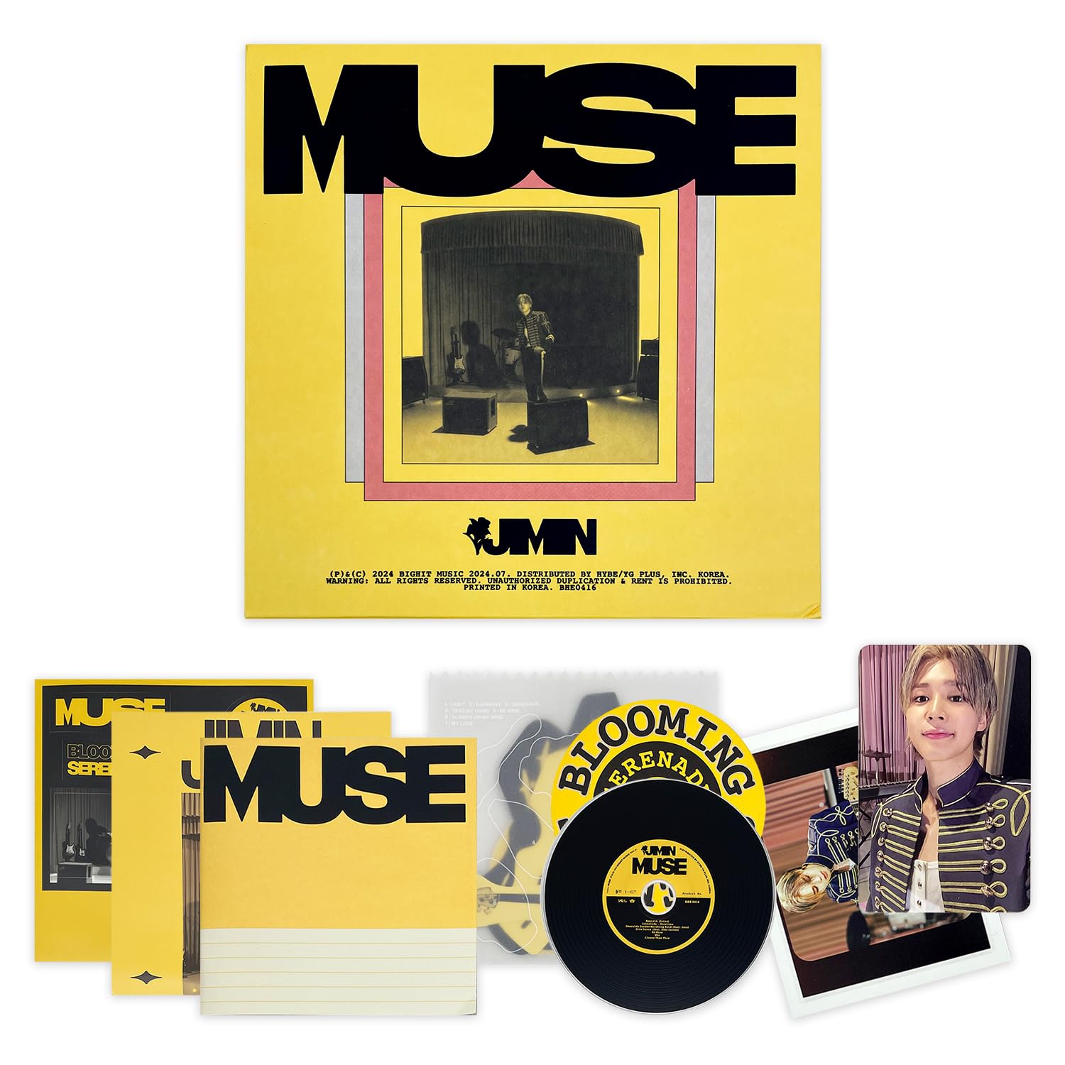 Amazon.com: JIMIN OF BTS - [MUSE] (SERENADE Ver.) Photobook + CD-R ...