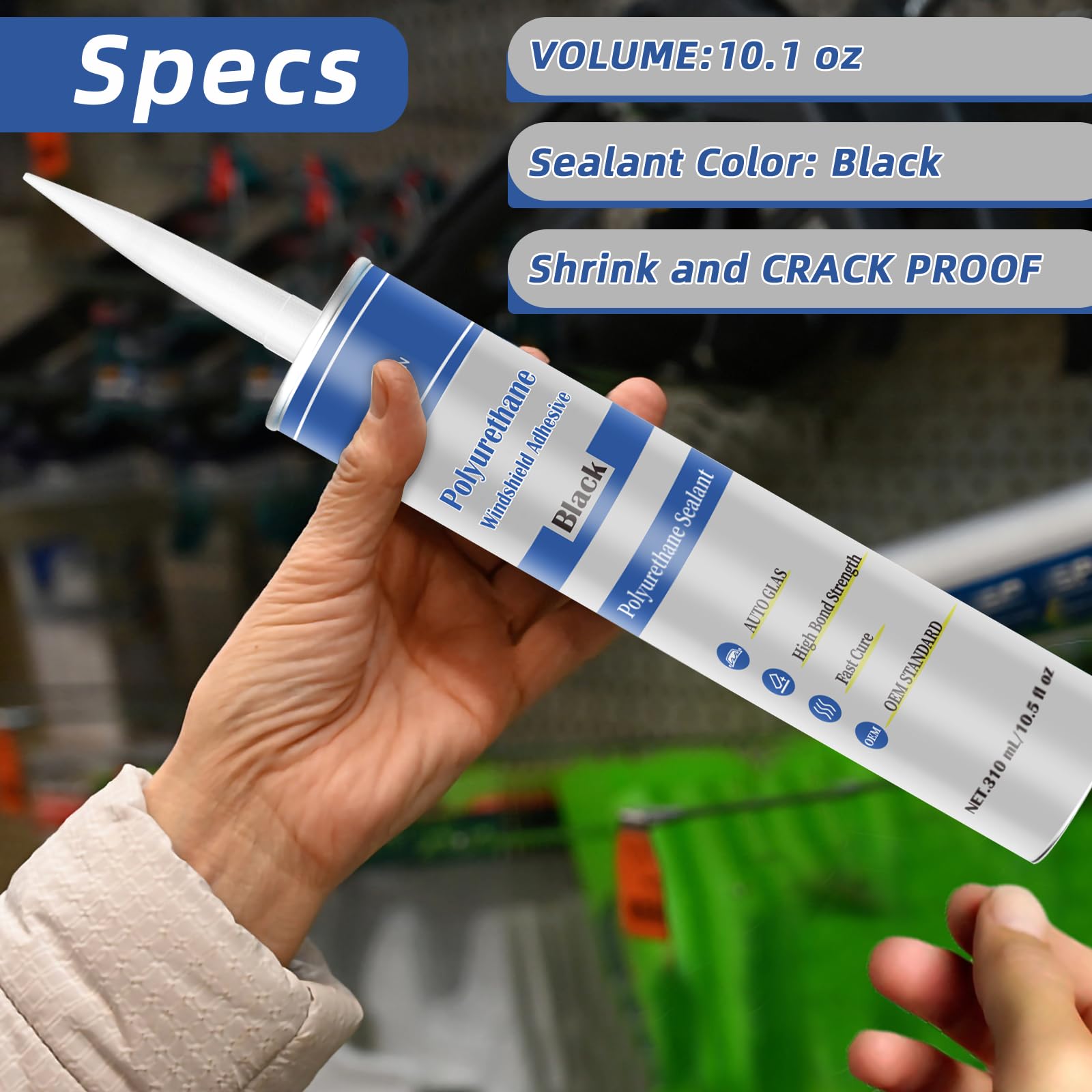 Snapklik.com : HAOXAOON 2 Pack Polyurethane Windshield Adhesive Sealant ...