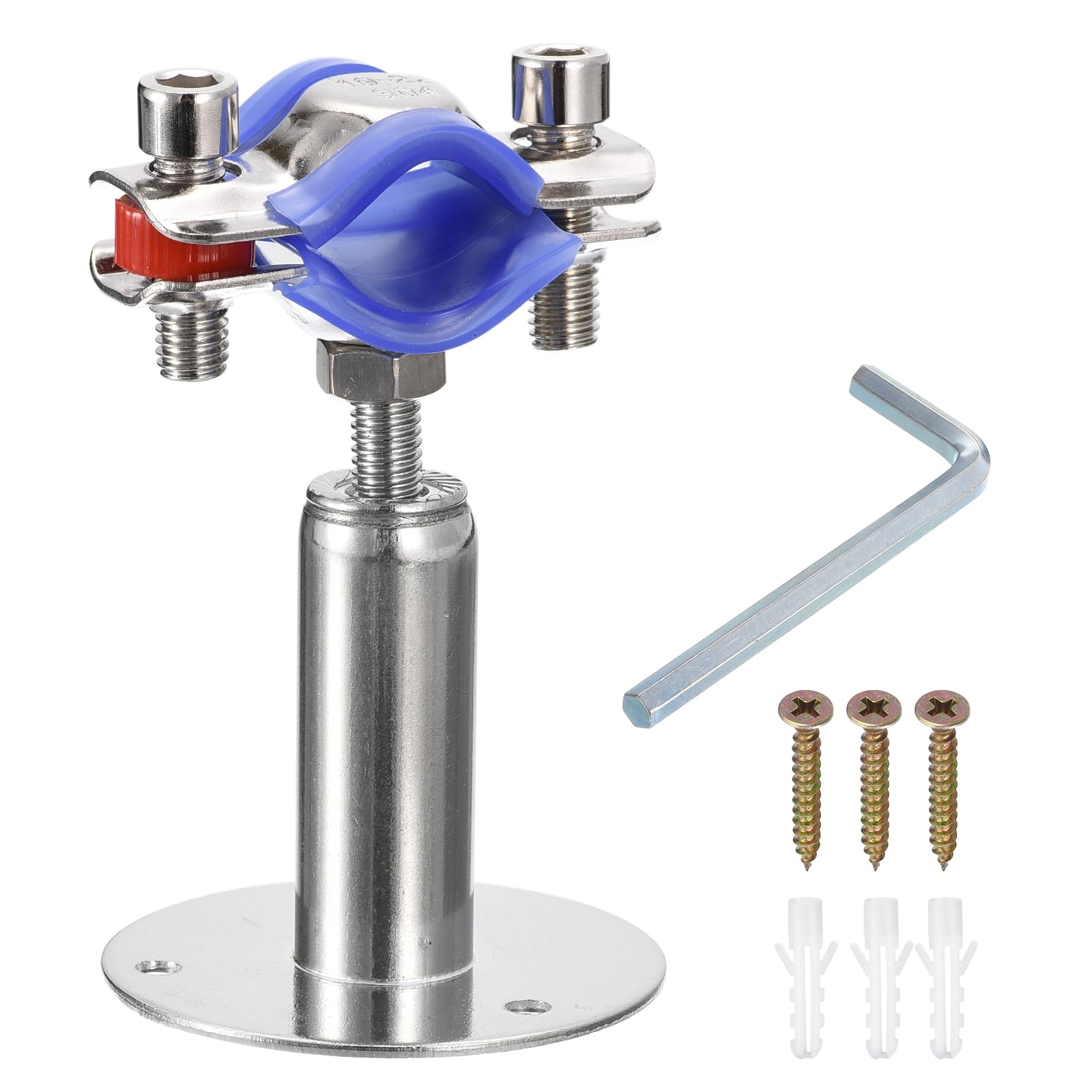 uxcell Stainless Steel Pipe Supports Wall Mount Ceiling Mount Pipe ...