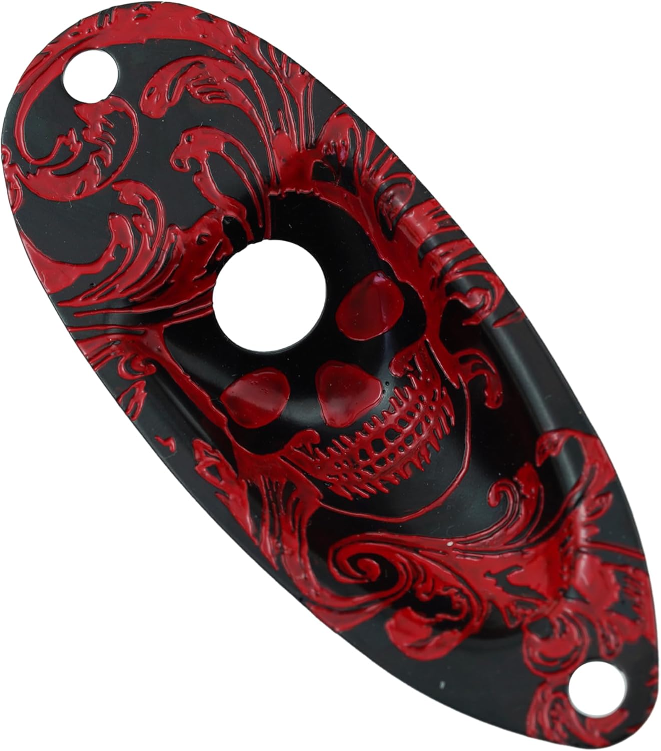 Amazon.com: Guyker Guitar Input Jack Plate, Metal Oval Boat Shape ...