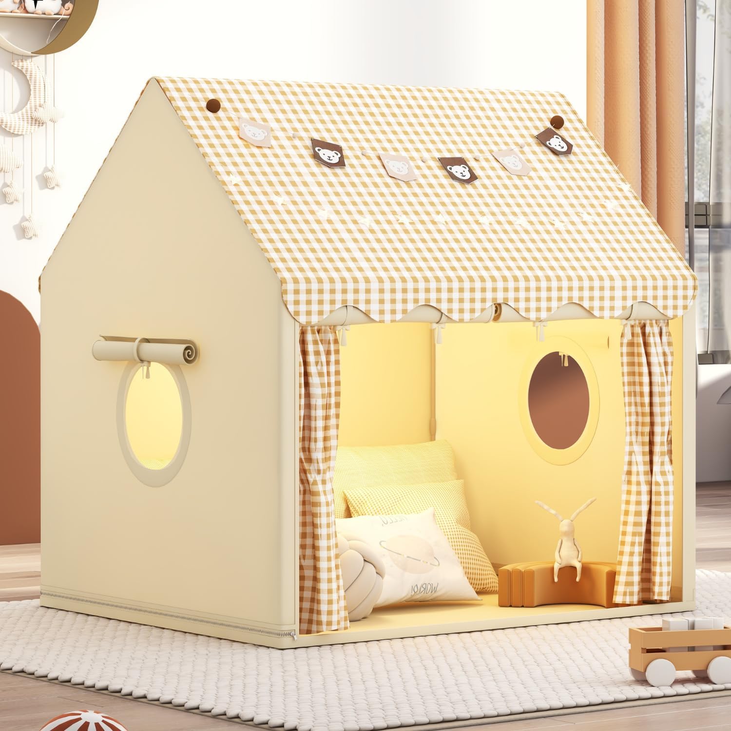 Amazon.com: Kids Play Tent Children's Play Tent Indoor Boy Girl ...