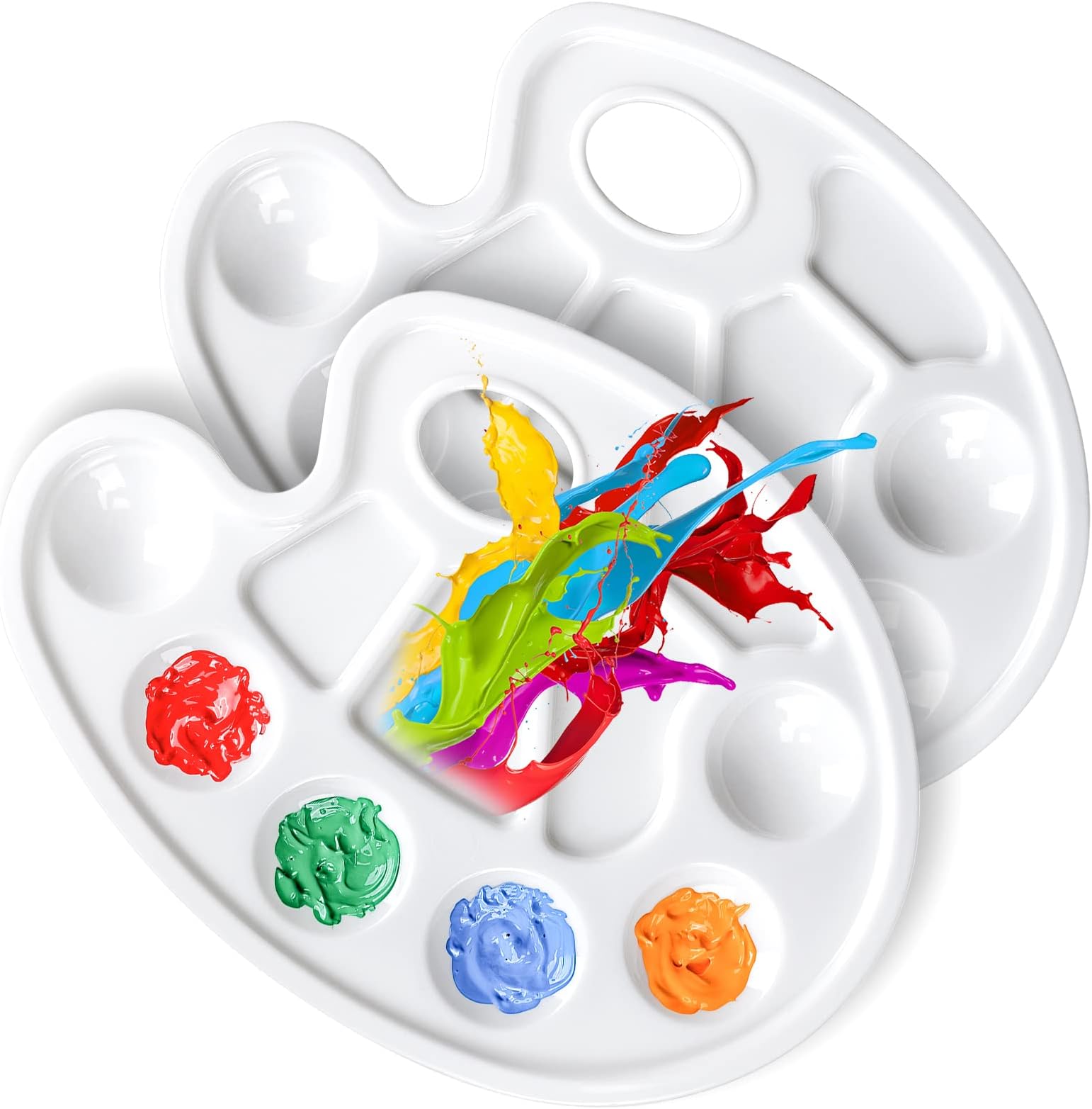 Amazon.com: Wooden Paint Palette Paint Tray Palettes for Acrylic ...