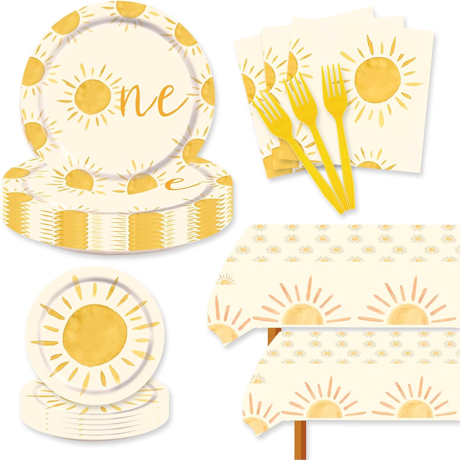 Amazon.com: 98PCS First Trip Around the Sun Birthday Decorations Boho ...