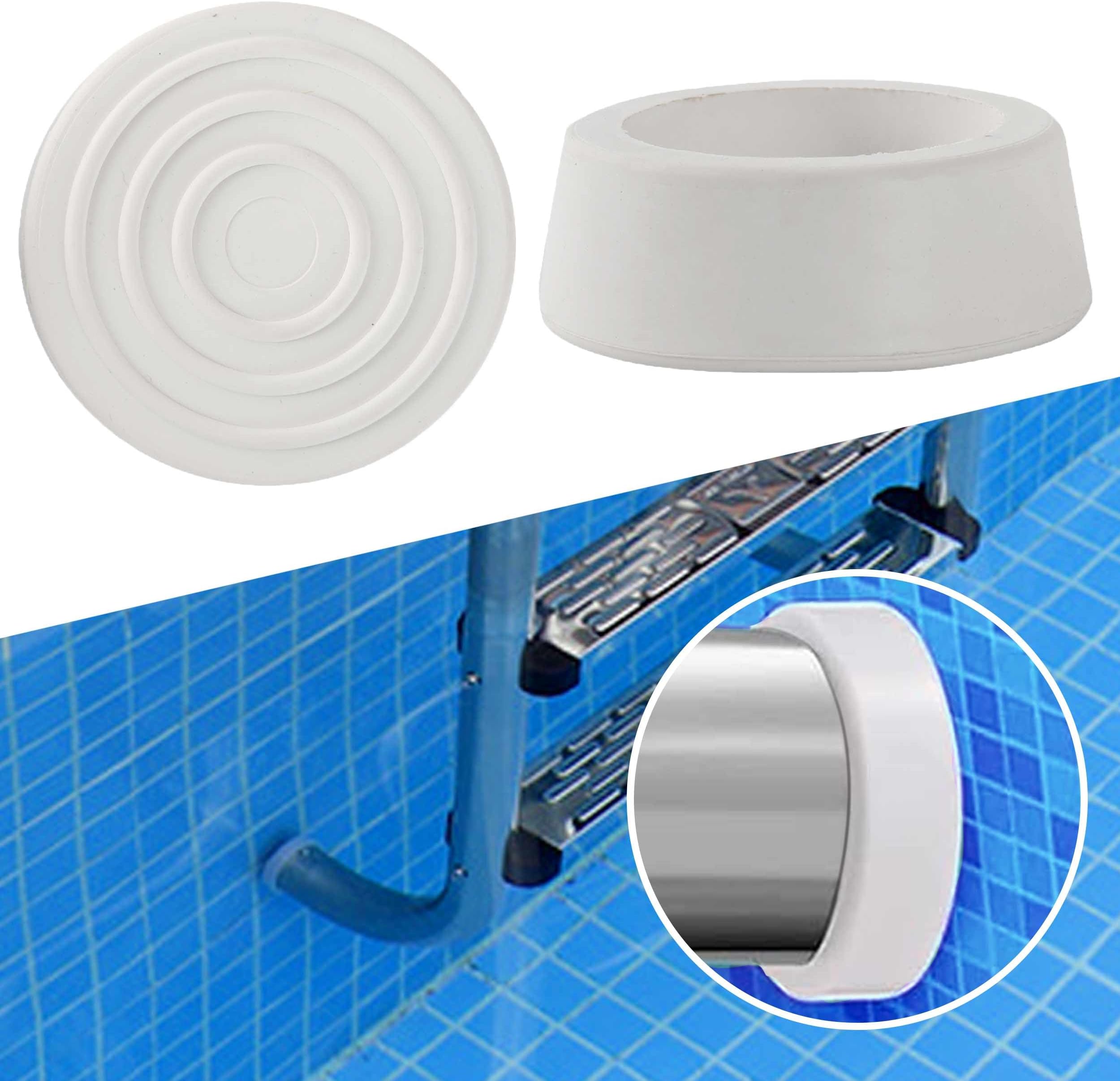 Amazon.com: Aqua Select Three Tread Stainless Steel Pool Ladder | Entry ...