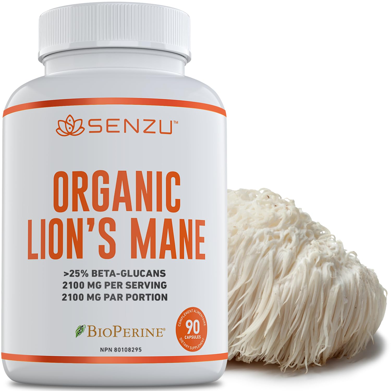 Organic Lions Mane Supplement I Potent Source of Antioxidants I Natural ...