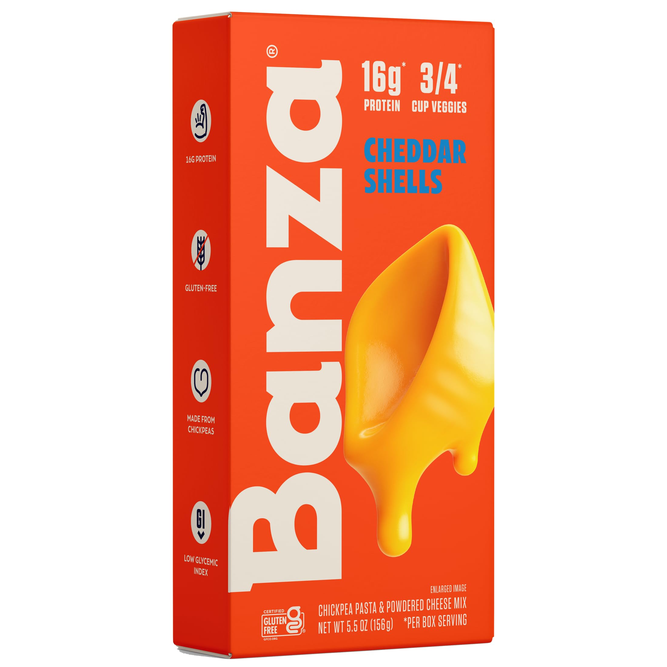 Amazon.com : Banza Shells & Classic Cheddar Mac and Cheese - High ...