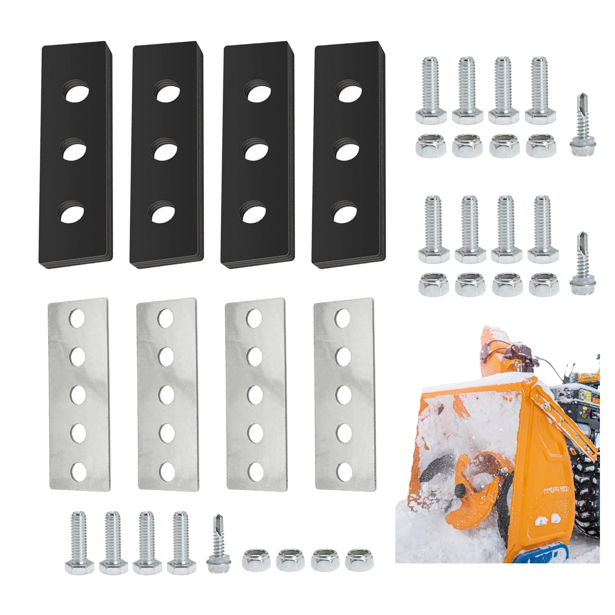 Snapklik.com : 1/4inch Snow Blower Rubber Blade Impeller Modification ...