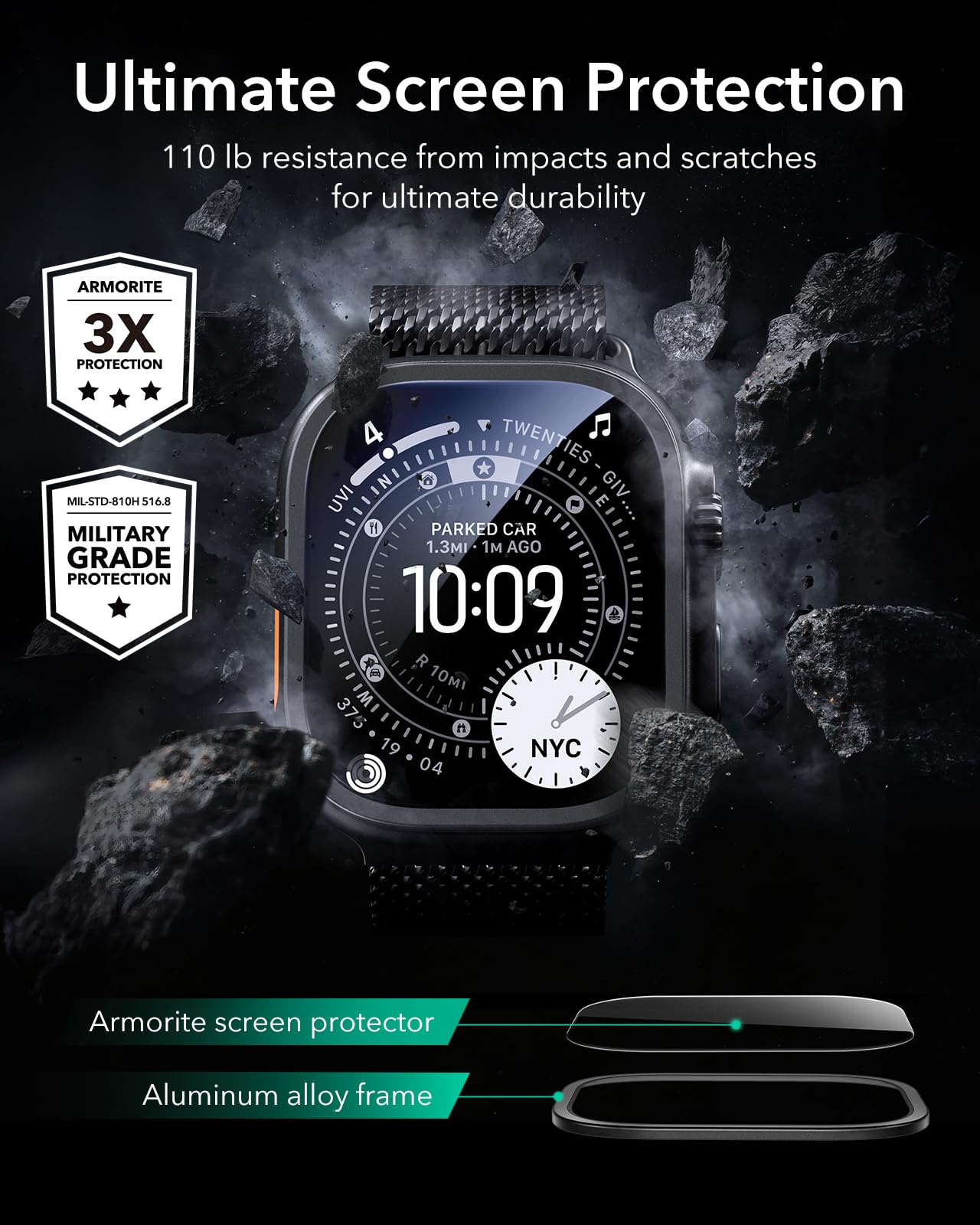 WeBlog - Prezzo ESR Armorite Protezione per lo schermo per Apple Watch ...