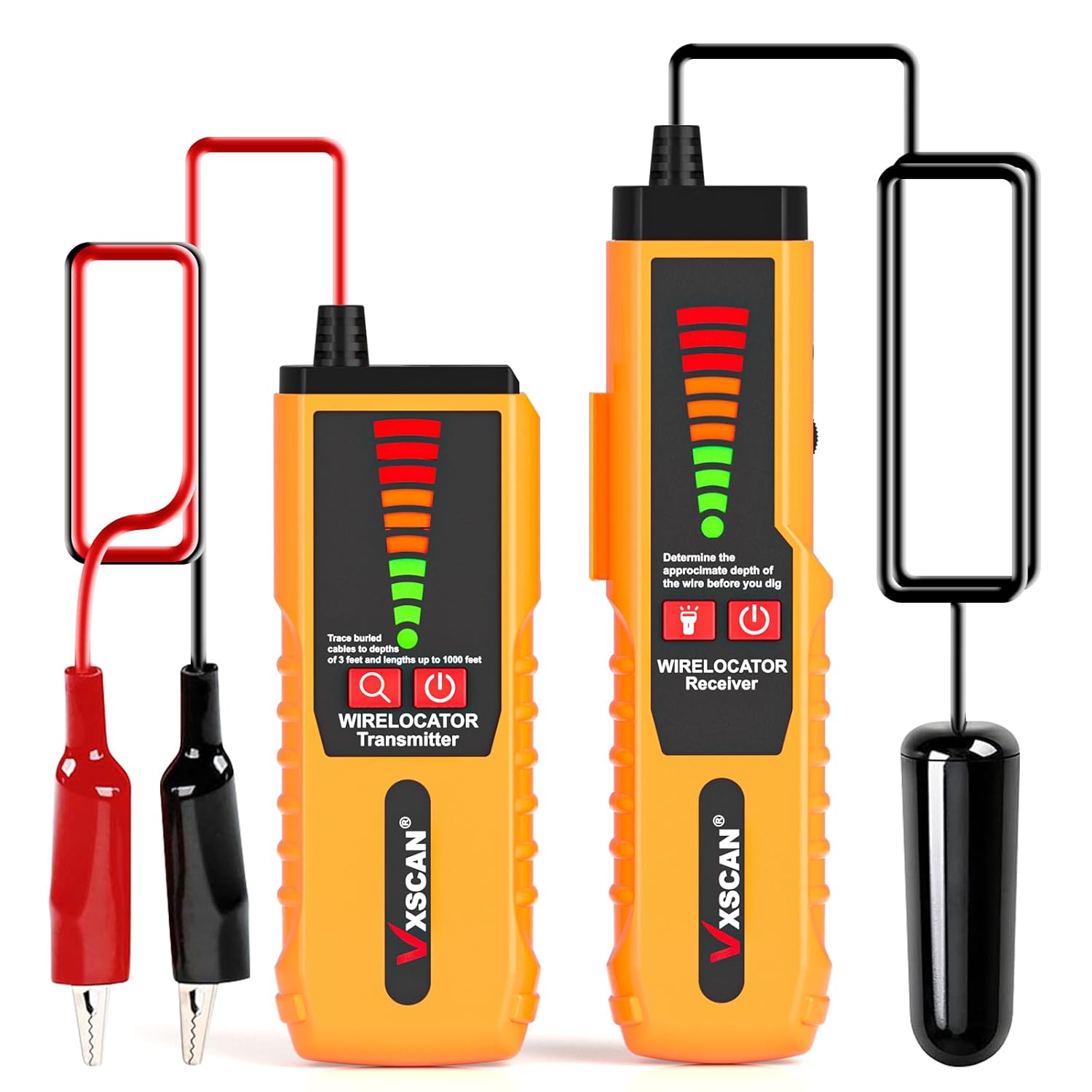 Underground Wire Tracer, VXSCAN F04 Wire Locator Tone Generator Kit and ...
