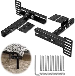 Amazon.com: WIbabiuis Adjustable Bed Headboard Brackets for Metal Bed ...