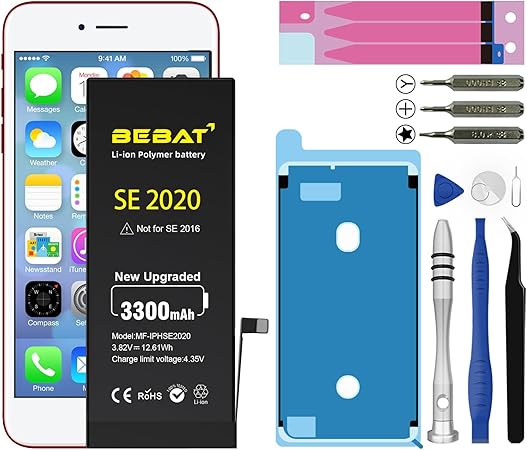 Amazon.com: BEBAT Replacement for iPhone SE 2020 Battery (SE2 2nd ...