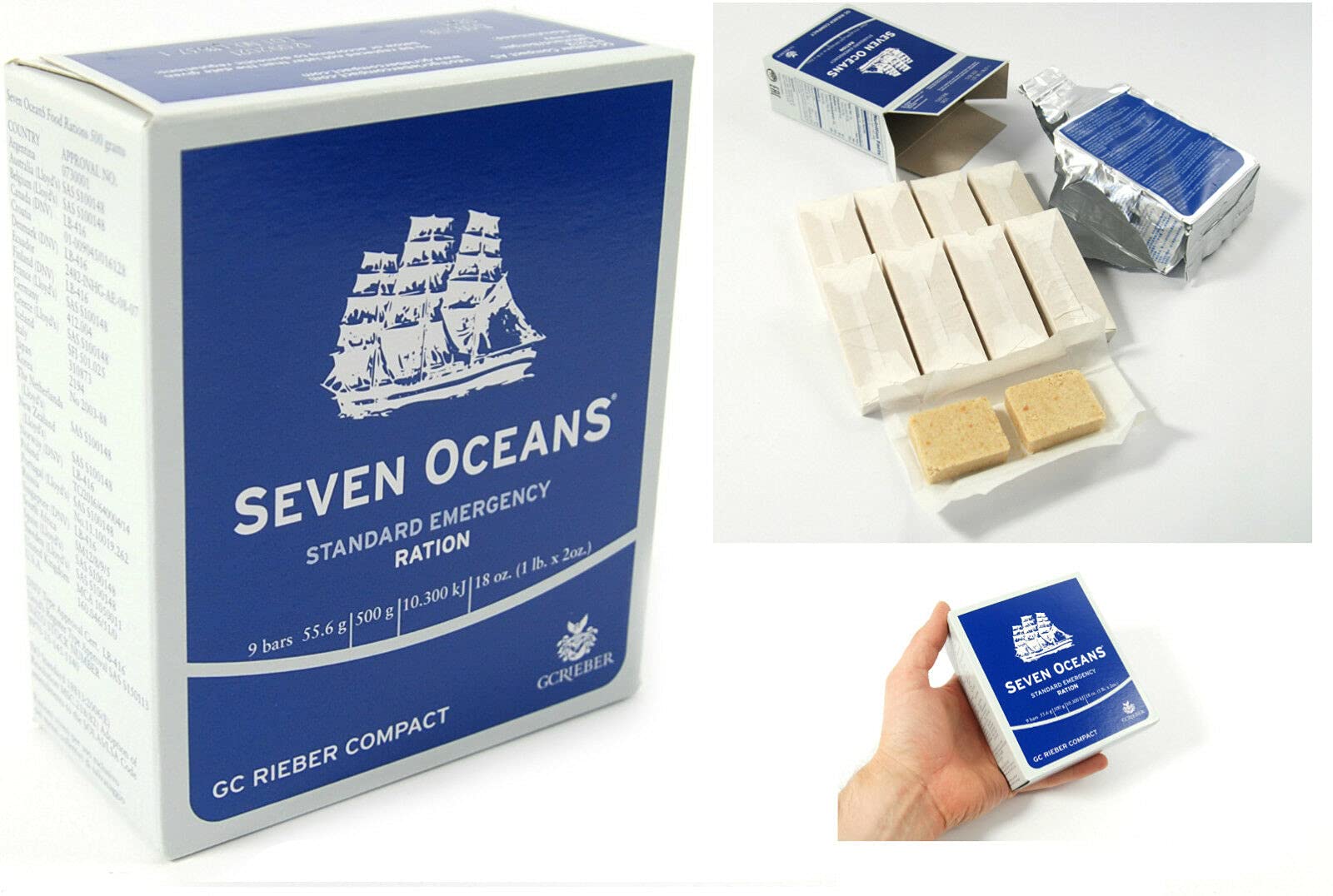 Amazon.com: SEVEN OCEANS Emergency Food Biscuit 1Unit : Tools & Home ...
