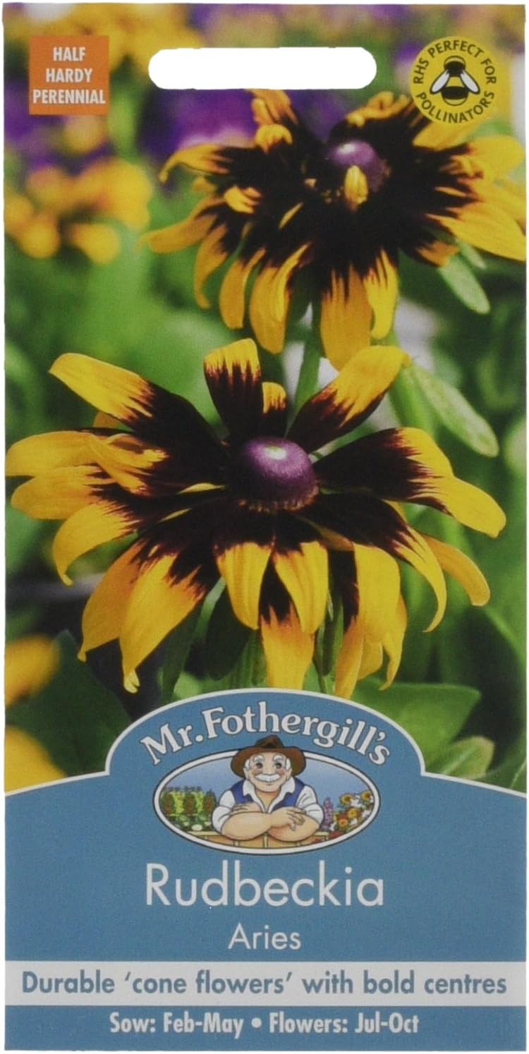 100 Rudbeckia Hirta Rustic Dwarfs Mixed Seeds - Black Eyed Susan - 100 ...