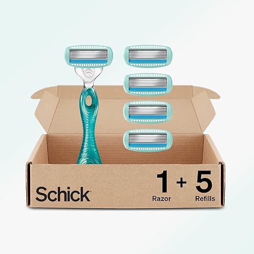 Amazon.com: Schick Hydro Silk Sensitive Skin Razor for Women With 5 ...
