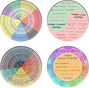 Amazon.com | Wheel of Emotions Coasters for Drinks, Absorbent Stone ...