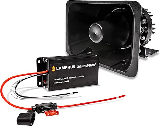 Amazon.com: SoundAlert 100W Police Air Horn Amplifier Kit [120-130 dB ...