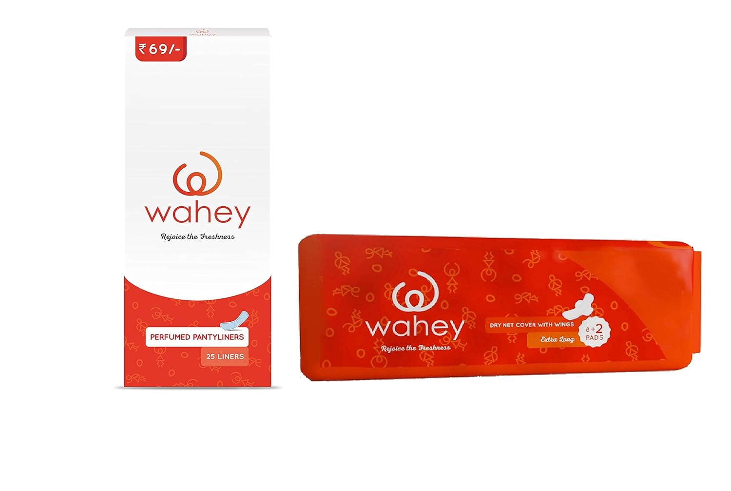 Buy Wahey Combo Pack Of Panty Liners (25 liners) and Wahey Sanitary ...