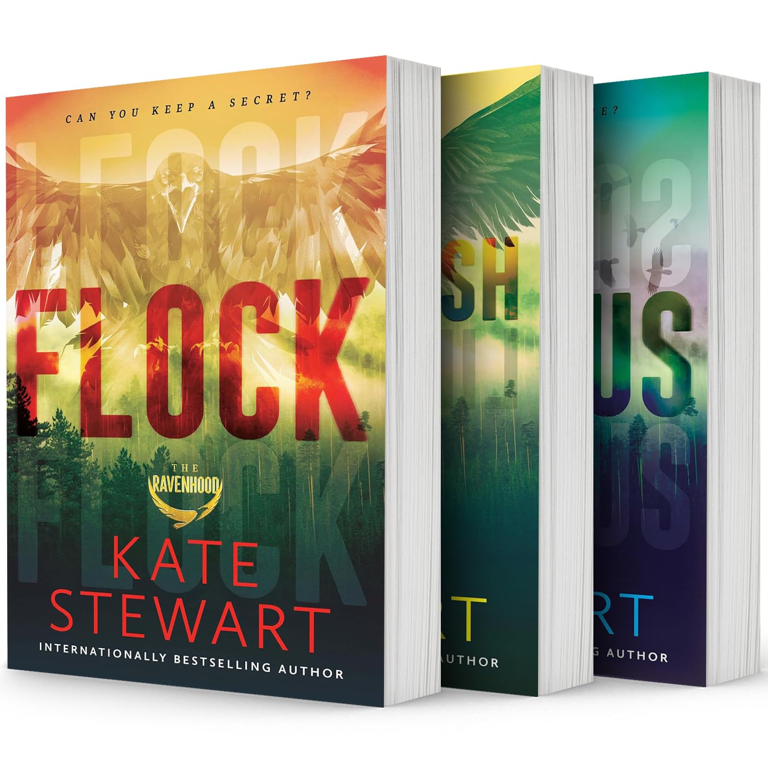 The Ravenhood Series, 3 Books Collection Set, Flock, Exodus, The Finish Line, by Kate Stewart ...