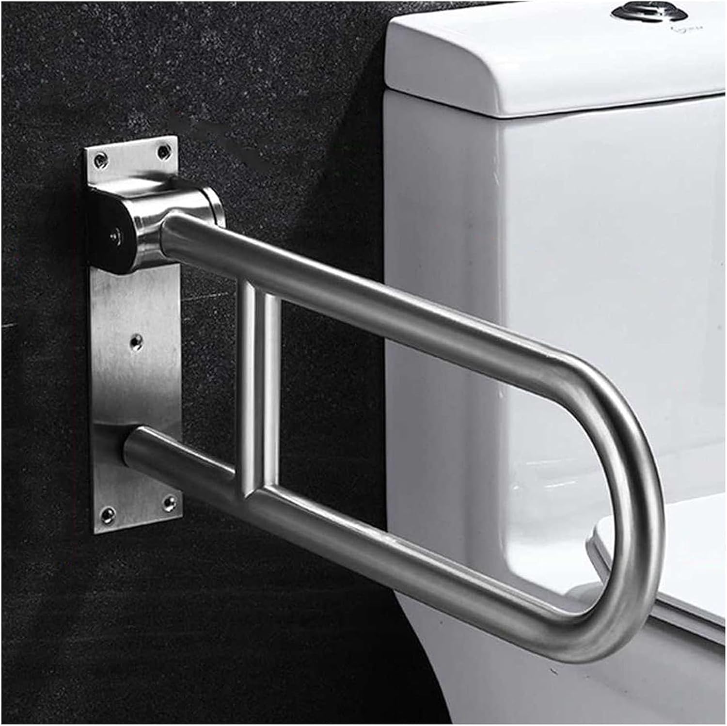Amazon.com: Bathroom Safety Grab Bars Flip Up Toilet Grab Rails 304 ...