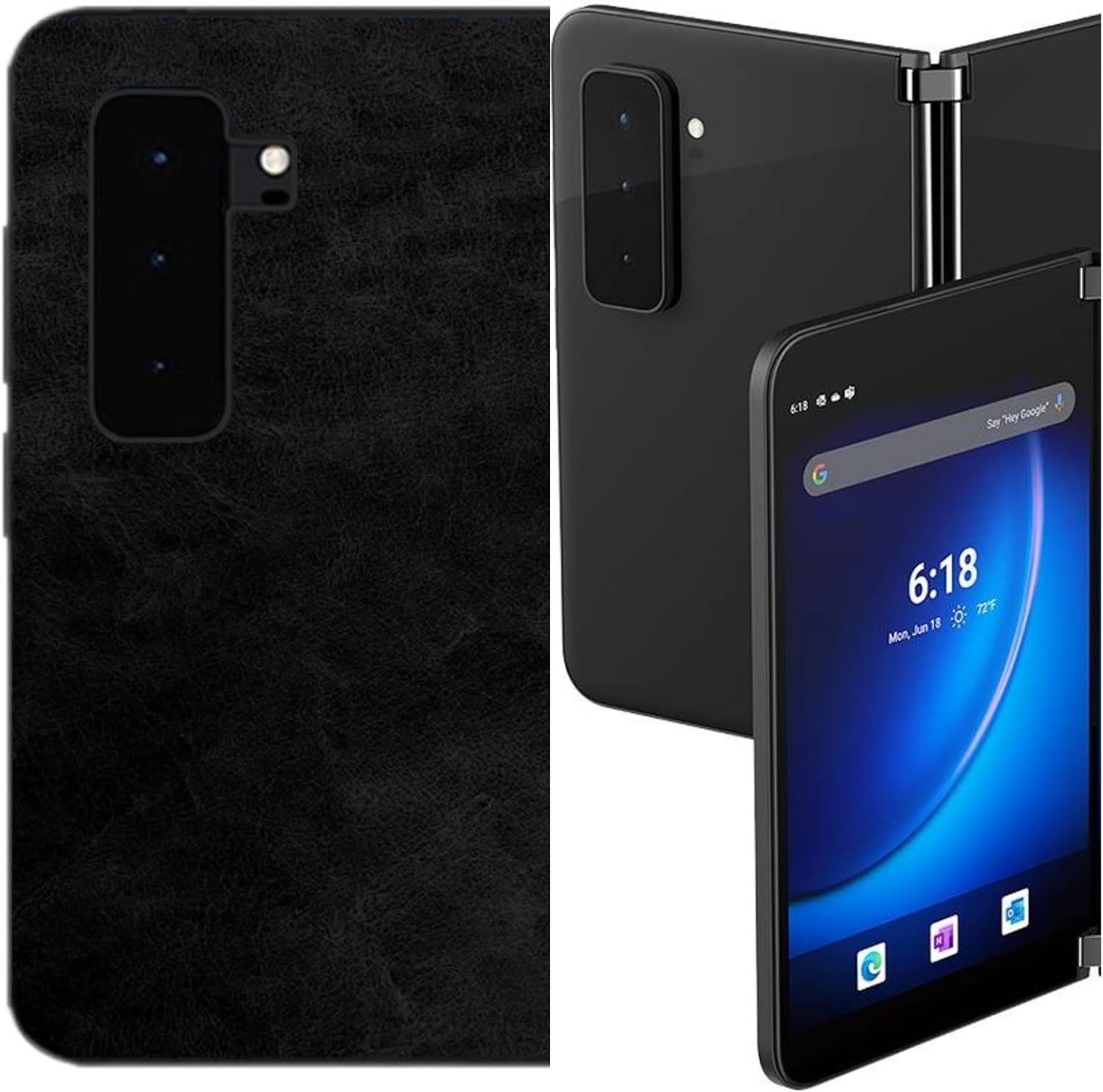 Custodia® Surface Duo 2 Flip Case,Surface Duo 2 Flip Leather Cover ...