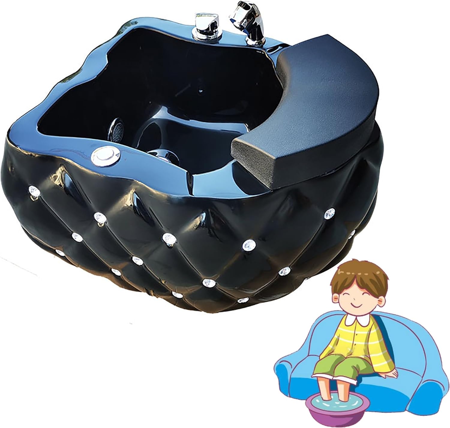 Amazon.com: Acrylic Pedicure Bowl, foot massage basin, foot soaking tub ...