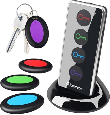 Amazon.com: Key Finder Locator, 80dB Wireless Remote Item Tracker, RF ...
