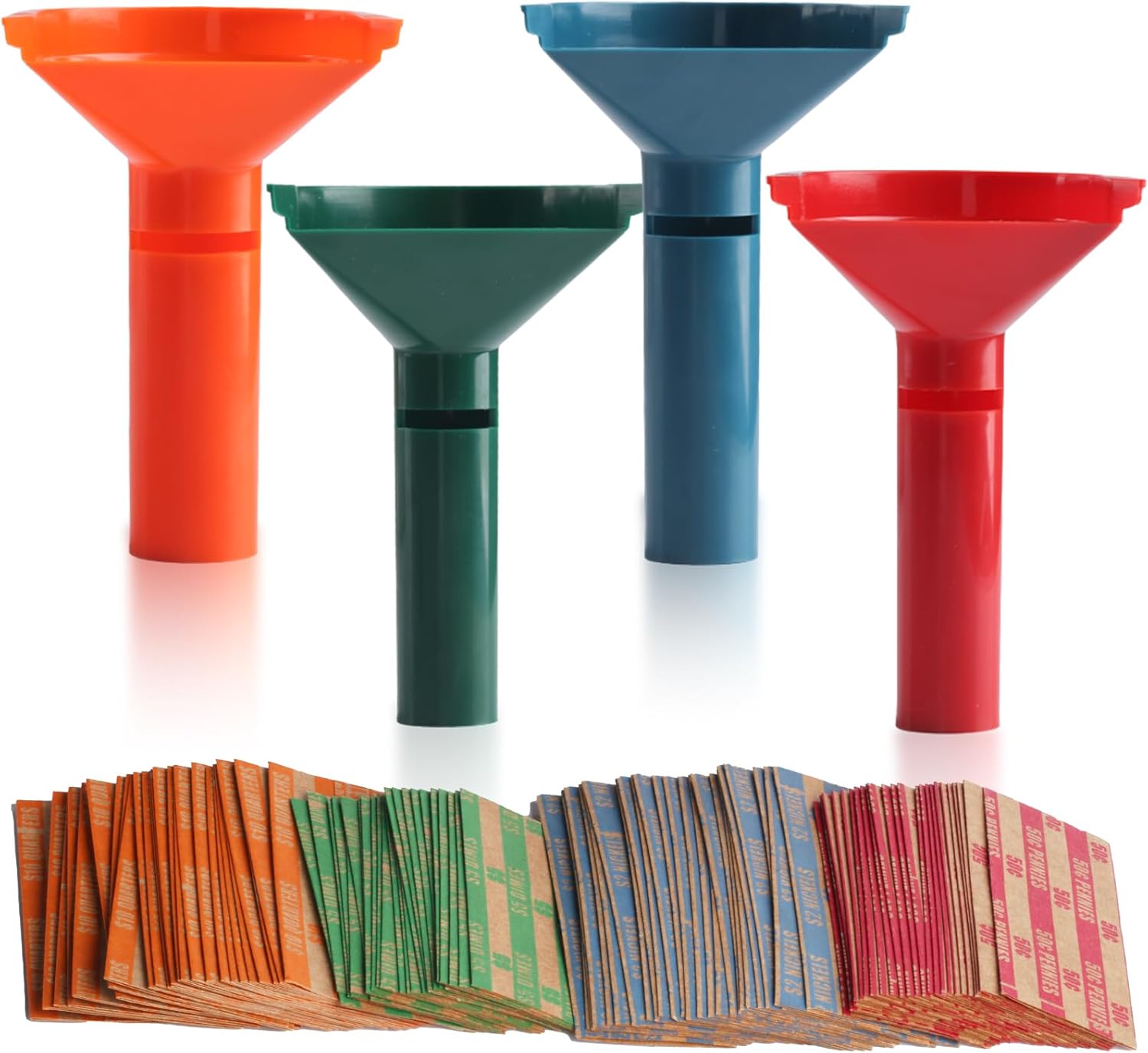 Amazon.com : Coin Sorter and Coin Wrappers for All Coins, 4 Coin Sorter ...