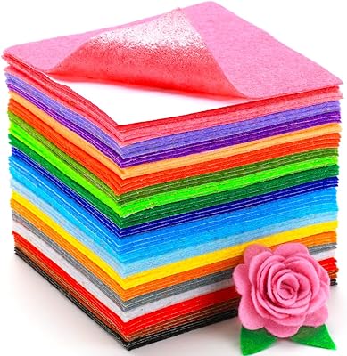 Amazon.com: Sukh 100PCS Colored Felt Sheets - 4 x 4inches & 1mm Thick ...