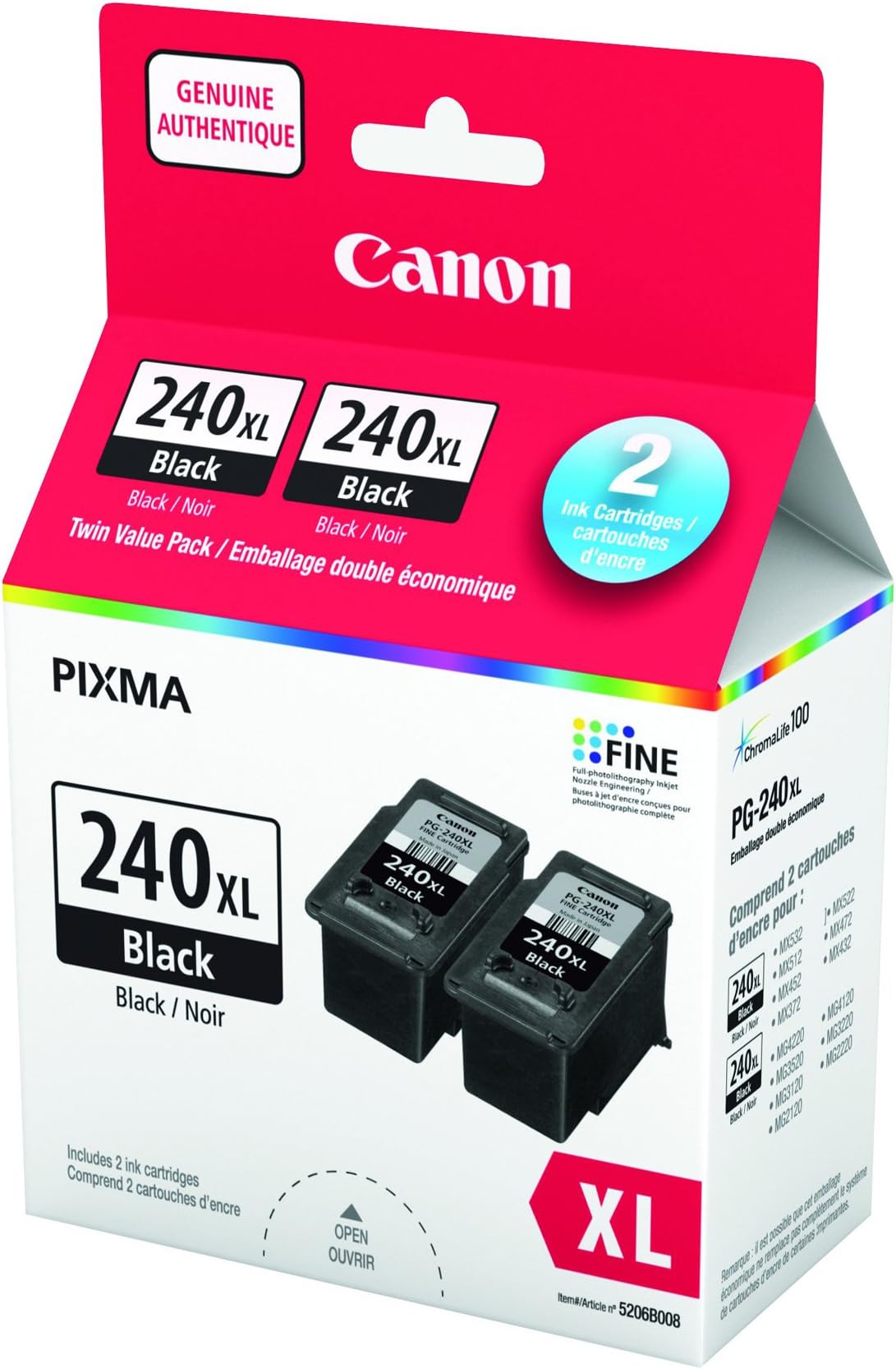 Canon Genuine Pg-240xl Ink Twin Pack : Amazon.ca: Office Products