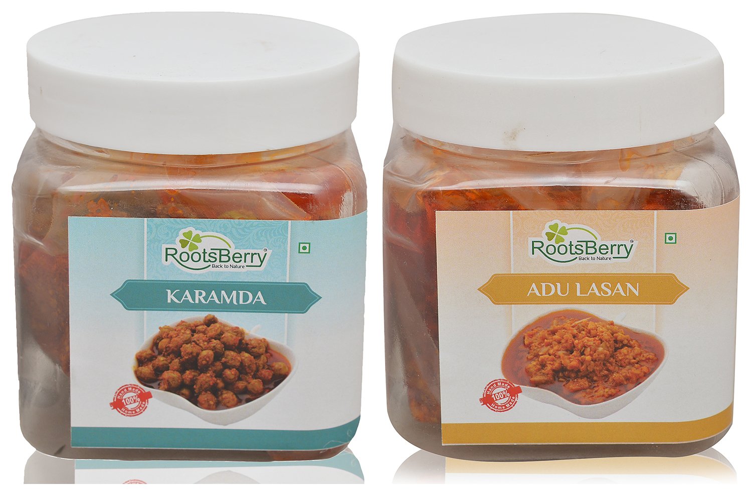 RootsBerry Karamda Ands ADU Lasan Pickle, 500 Grams (Set of 2) : Amazon ...